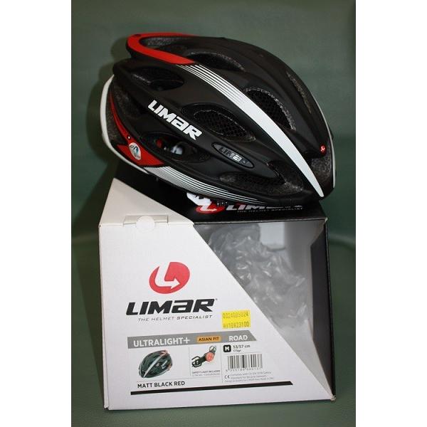 リマール LIMAR ULTRALIGHT＋ ASIAN FIT ROAD マットブラックレッド M L サイクリング ヘルメット ...
