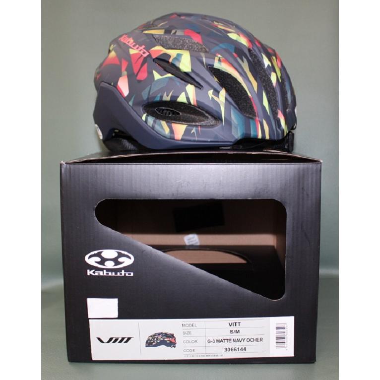 OGK Kabuto カブト VITT ヴィット 3066144 G-3 MATTE NAVY OCHER S/M サイクリング ヘルメット ...