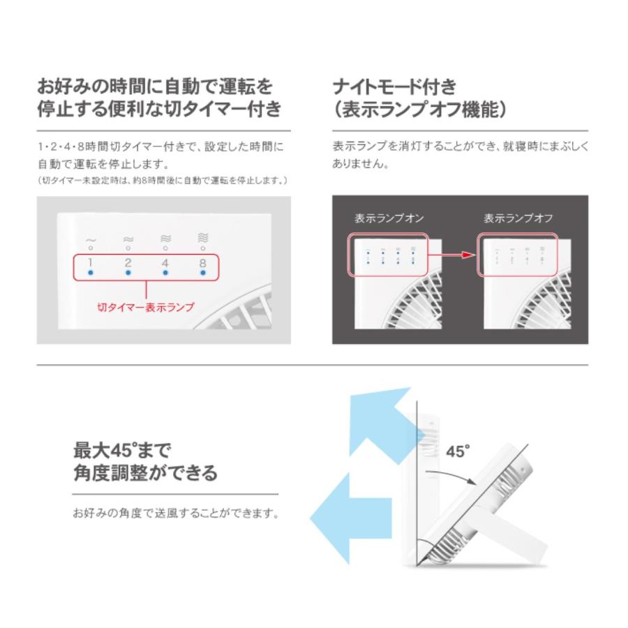 TOPLAND SF-DFC20WT 18cm コンパクト デスクファン コードレス 3電源対応 ホワイト トップランド (08 ...