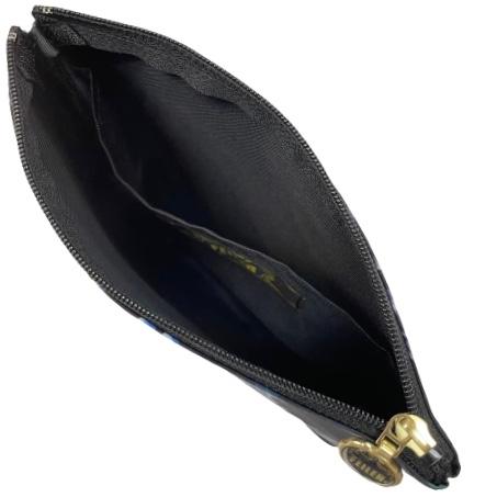 feiler（フェイラー） ポーチ エーデルブラウ 黒 ファイユシリーズ ポリエステル素材 プリント柄 EBLF-232040-BK クリック ...