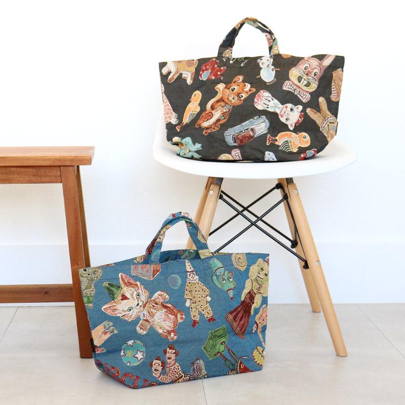 ボートアンドトート バッグ 鞄 ナタリーレテ トートバッグ Nathalie Lete 横型 マチ おしゃれ 大人可愛い 動物 アニマル 猫 ネコ リス 犬 メール便OK :nlbat:腕時計 ...