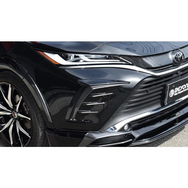 マック ハリアーハイブリッド AXUH80 AXUH85 フロントサイドガーニッシュ FRP 未塗装 mac BEYOND URBAN ...