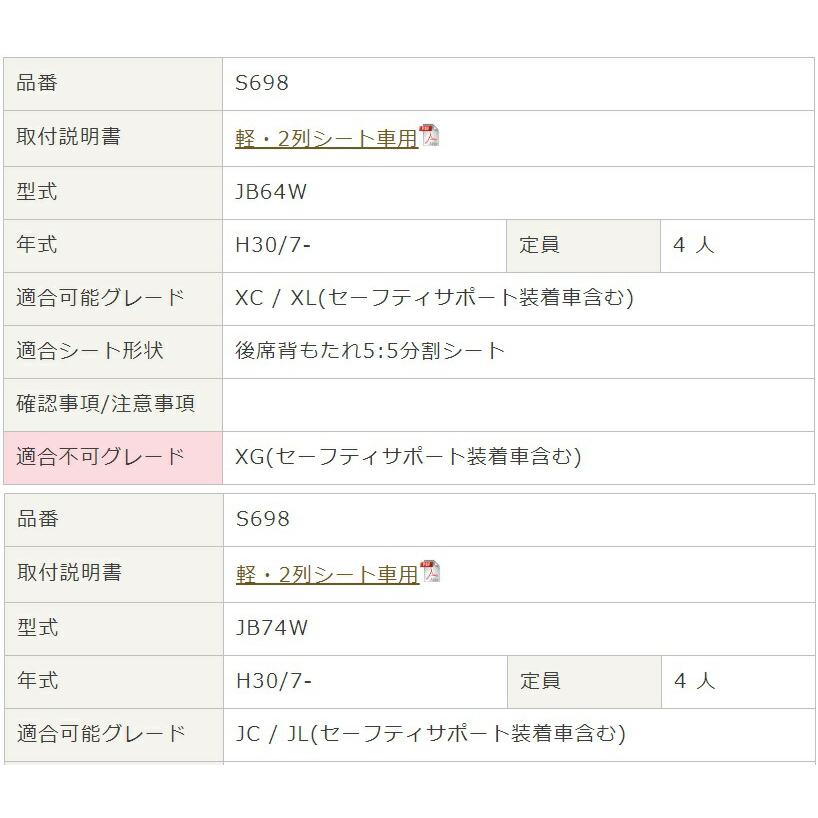 ジムニー ジムニーシエラ シートカバー JB64W ベレッツァ ワイルドステッチ アルファ 軽自動車 S698 シート 内装 : シンシアモール Yahoo!店 - 通販 - Yahoo!ショッピング