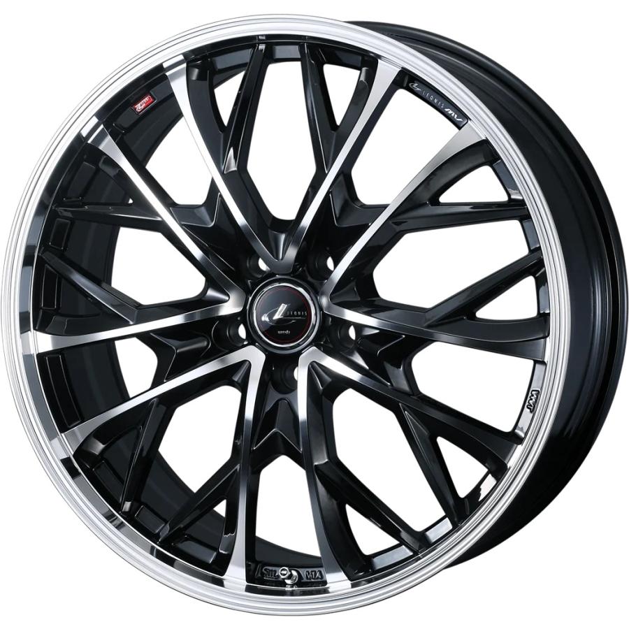 WEDS ウェッズ LEONIS MV ホイール 17インチ 4H100 6.5J+42 1本 4穴 レオニス パールブラック/ミラーカット PBMC : シンシアモール Yahoo!店 ...