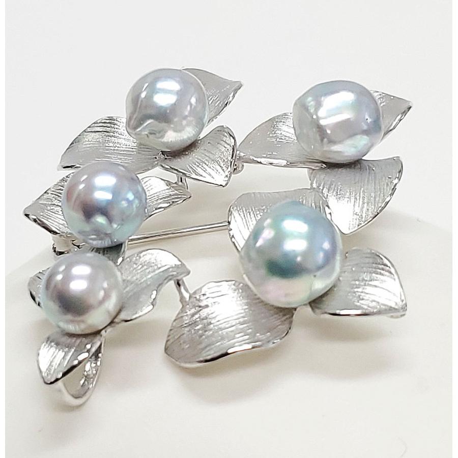 海蛍5粒花ブローチ B-286 : 真珠のキタムラ - 通販 - Yahoo!ショッピング