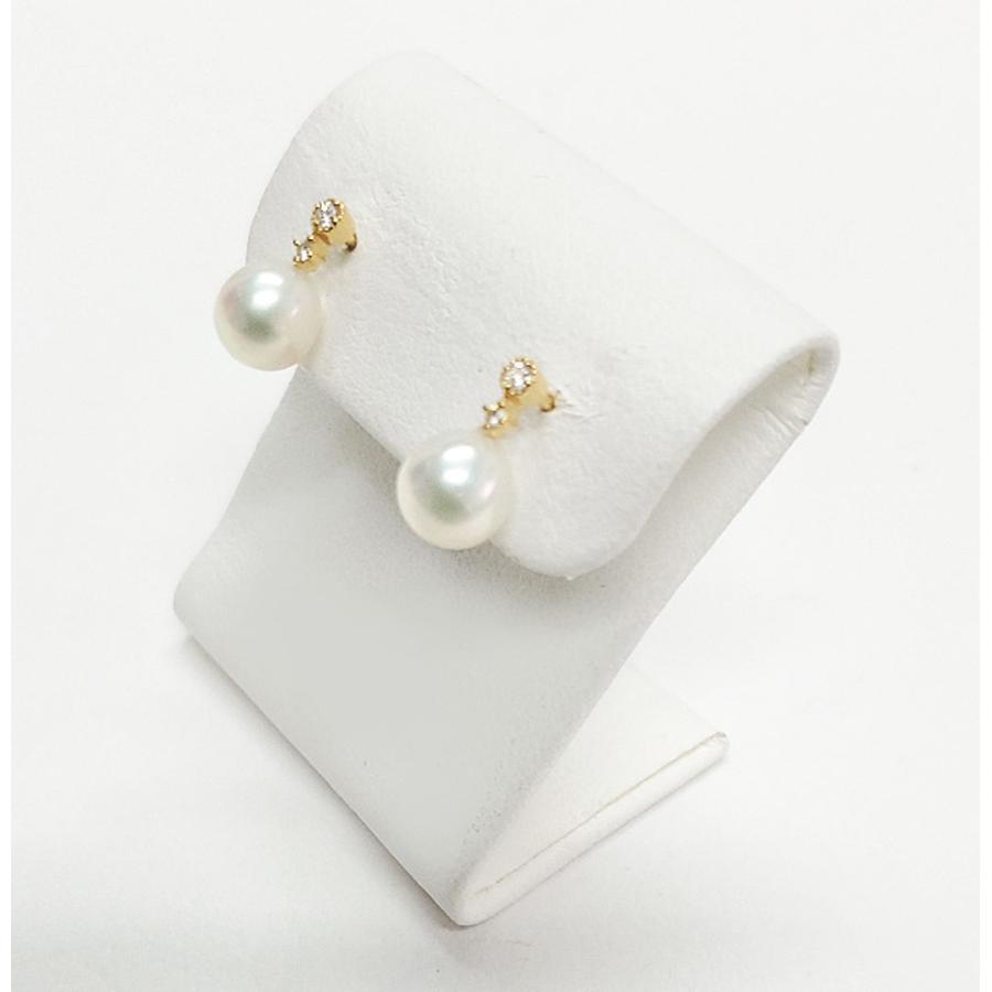 ダイヤ付きあこやK18ピアス E-1134 : 真珠のキタムラ - 通販 - Yahoo!ショッピング