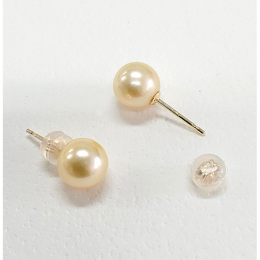 あこやゴールドK18シンプルピアス E-1142 : e-1142 : 真珠のキタムラ - 通販 - Yahoo!ショッピング
