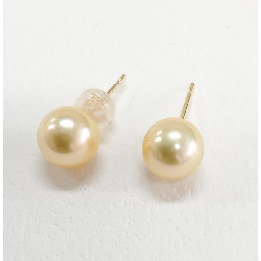 あこやゴールドK18シンプルピアス E-1142 : 真珠のキタムラ - 通販 - Yahoo!ショッピング