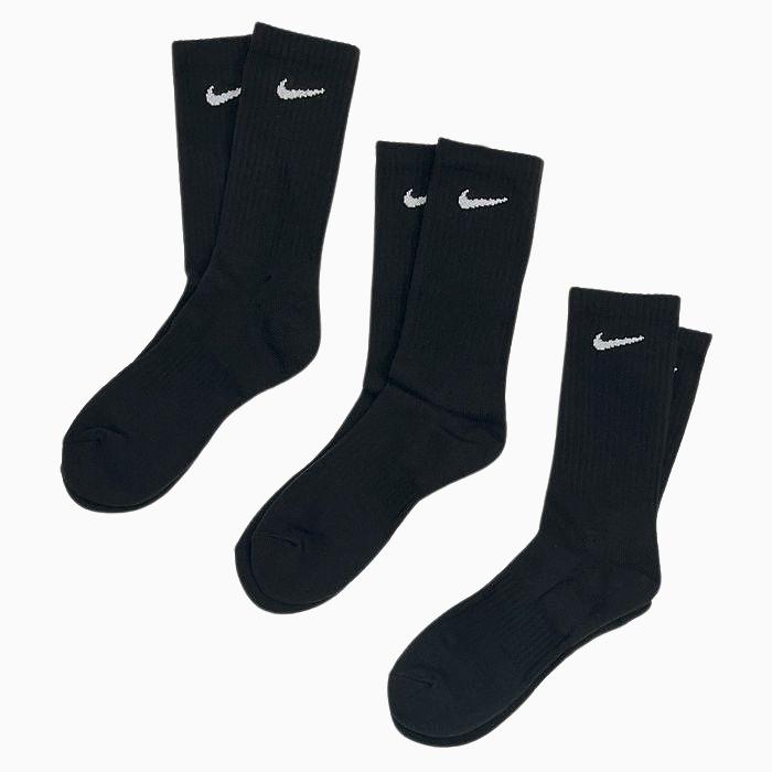 NIKE ナイキ SX7664 エブリデイクッションドトレーニングクルーソックス3足組 [010.ブラック/ホワイト]メール便配送(ポスト投函 ...