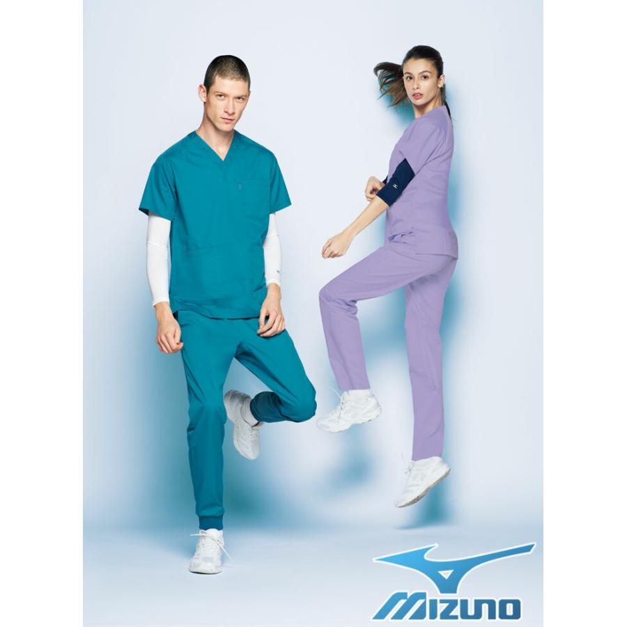 ミズノ スクラブ ストレッチ MZ-0120 男女兼用 医療用 白衣 病院 看護師 医者 介護士 クリニック ナース 吸汗速乾 制電 制菌 レディース メンズ MIZUNO : ナースシューズ ...