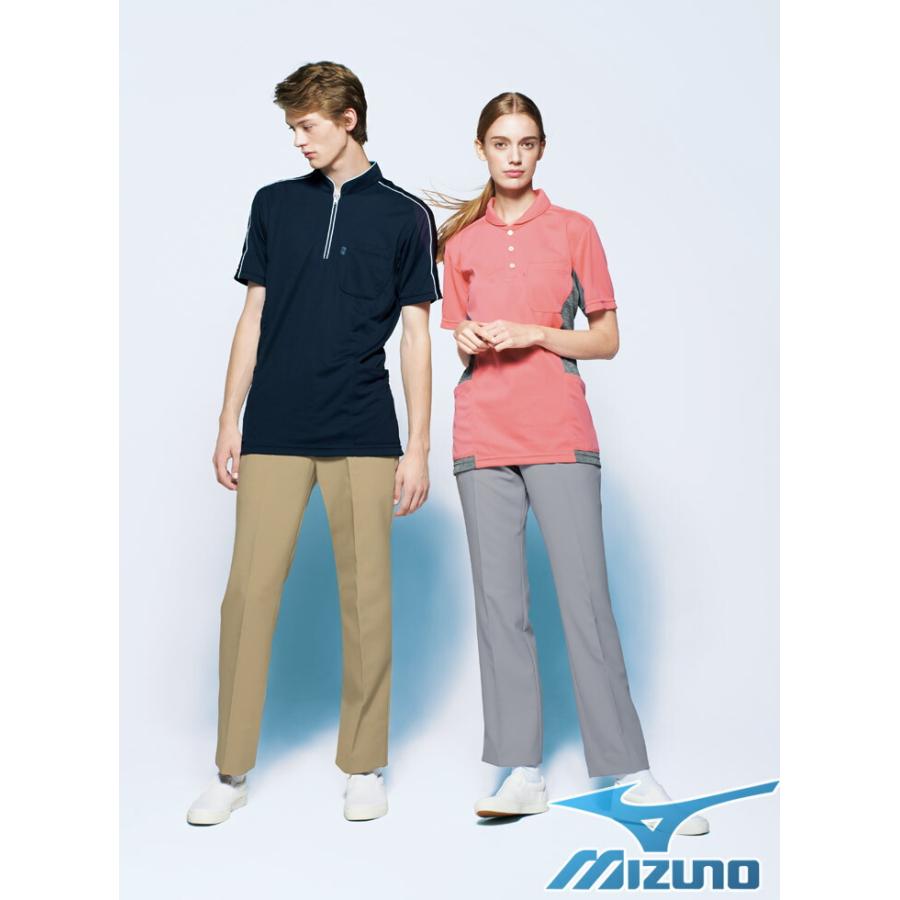 ミズノ ニットシャツ MZ-00171 男女兼用 レディース メンズ 医療用白衣 ストレッチ 吸汗速乾 UVカット 病院 看護師 医者 介護士 クリニック リハビリ MIZUNO : ナース ...