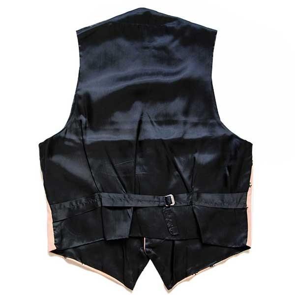 50s POLO-VEST 百合の紋章 刺繍 総柄 シンチバック レーヨン 50s POLO-VEST 百合の紋章 刺繍 総柄 シンチバック レーヨン