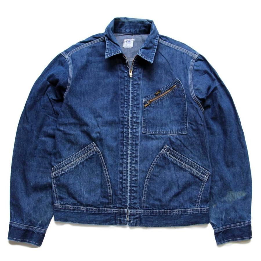 Lee（リー） ★60s USA製 91-B JELT DENIMジェルトデニム ワークジャケット 40R★B ビンテージ インディゴ ...