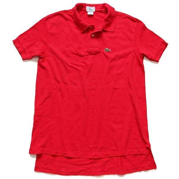 LACOSTE ★80s USA製 IZOD ラコステ ワンポイント コットン 鹿の子 ポロシャツ 赤 L★ビンテージ オールド ロゴ : Used Clothing Sixpacjoe ...