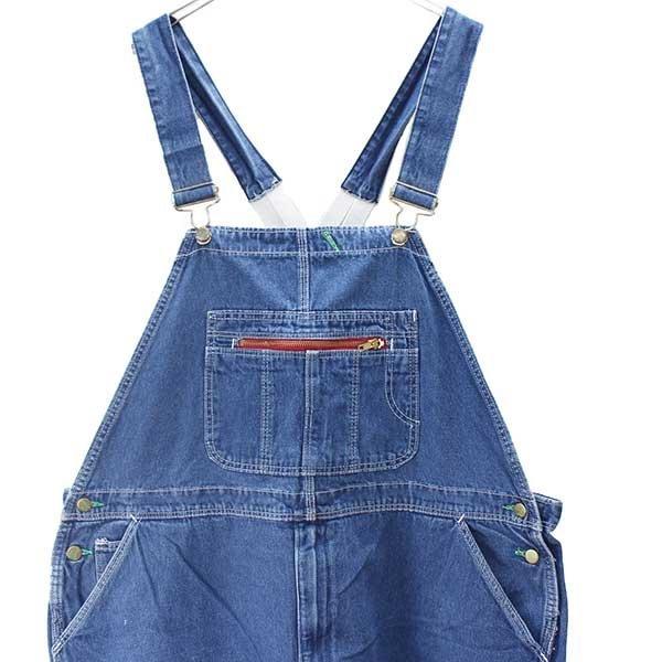 ★90s USA製 POINTERポインター ローバック デニム オーバーオール w48 L32★オールド ビンテージ ペインター パンツ ビッグサイズ : Used Clothing ...