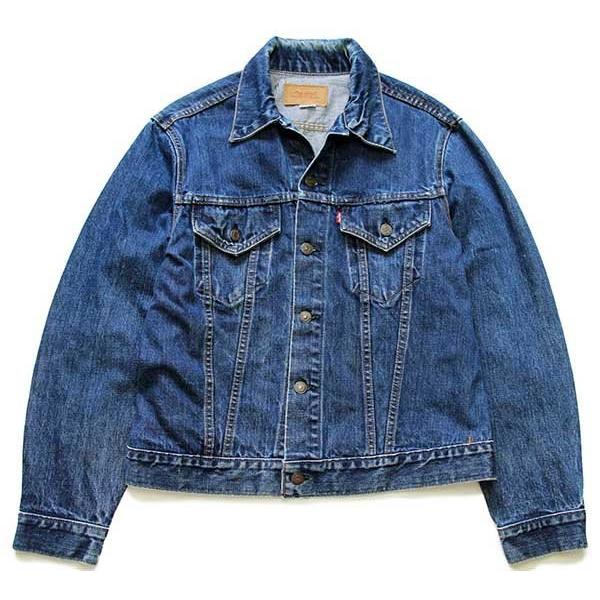 ★60s USA製 LEVI'Sリーバイス 70505 BIGE デニムジャケット 42★ビンテージ インディゴ 3rd ビッグE トラッカー : Used Clothing ...