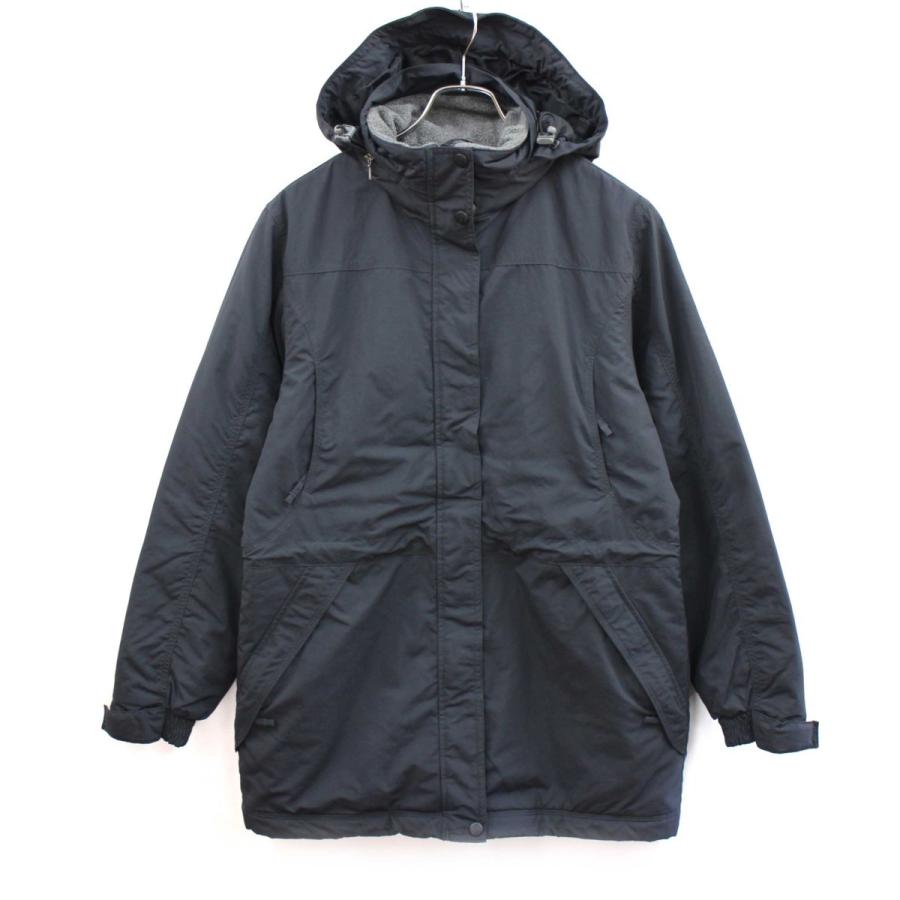 L.L.Bean（エルエルビーン） フリースライナー×Thinsulate中綿入り キルティングライナー ナイロンパーカー ブラック W-S ...