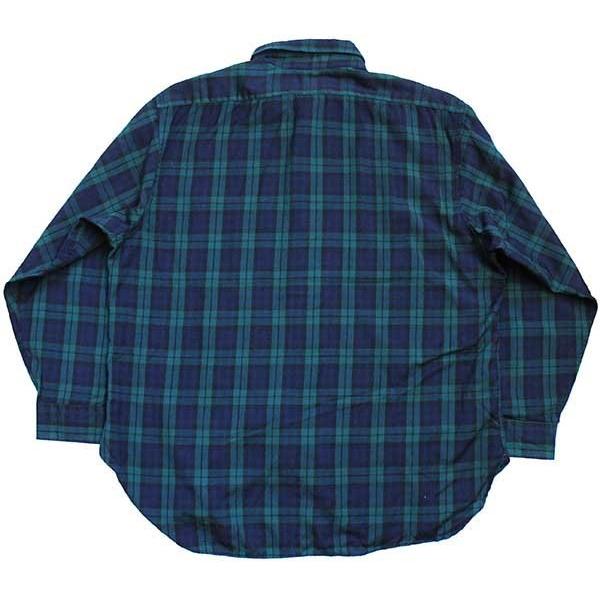 00s メキシコ製 SIR PENDLETONサーペンドルトン ブラックウォッチ タータンチェック ボタンダウン ウーステッド ウールシャツ XL★梳毛 : 230107-9 : Used ...