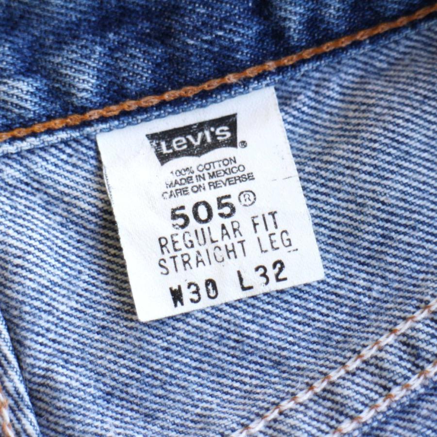 Levi's 00s メキシコ製 Levi'sリーバイス 505 デニムパンツ w30 L32★SDP687 オールド ジーンズ ストレート ペンキ飛び : Used Clothing ...