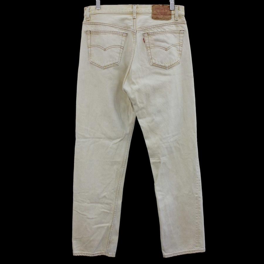 Levi's 90s USA製 Levi'sリーバイス 501 カラーデニムパンツ 薄黄土色 フェード w33 L32★SDP422 オールド ビンテージ ジーンズ ストレート : Used ...