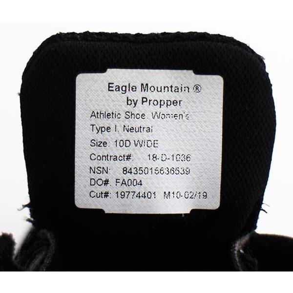 未使用★18 米軍 Eagle Mountain By Propper STEALTH トレーニングシューズ 黒 W10D W★スニーカー U.S.ARMY ミリタリー ブラック メッシュ ...