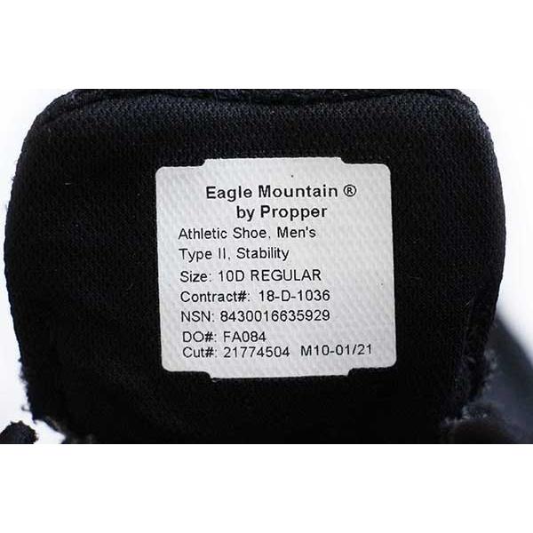 18 米軍 Eagle Mountain By Propper STEALTH トレーニングシューズ 黒 10D★B スニーカー U.S.ARMY ミリタリー ブラック メッシュ : Used ...