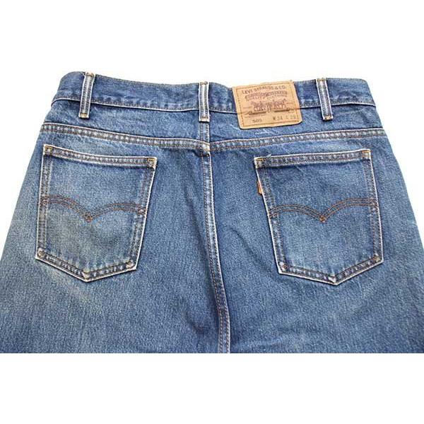Levi's 90s Levi'sリーバイス 505 デニムパンツ ヒゲ w34★SDP1980 オールド ジーンズ ストレート クロップド : Used Clothing Sixpacjoe ...