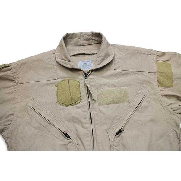 12 米軍 CWU-27/P カバーオール NOMEX フライトスーツ デザートタン 40R★つなぎ オールド ミリタリー アラミド 戦闘機 ...