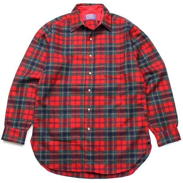 PENDLETON 70s USA製 PENDLETONペンドルトン タータンチェック ウールシャツ M★ビンテージ オールド : Used Clothing Sixpacjoe - 通販 ...