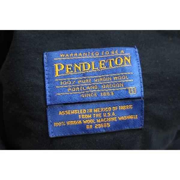 00s メキシコ製 PENDLETONペンドルトン オープンカラー ウールシャツ ネイビー S★オールド 開襟 ボックス : 230913-9 : Used Clothing ...