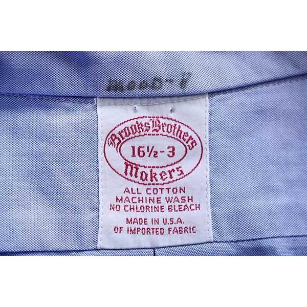BROOKS BROTHERS 90s USA製 Brooks Brothersブルックスブラザーズ Makers ボタンダウン オックスフォード コットンシャツ サックス 16.5 ...