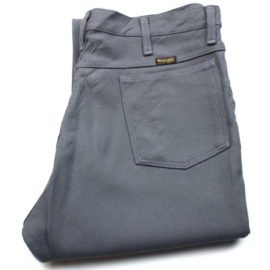Wrangler（ラングラー） 90s USA製 82GY ランチャードレスジーンズ ポリエステルパンツ カスタム グレー w36 L32 ...