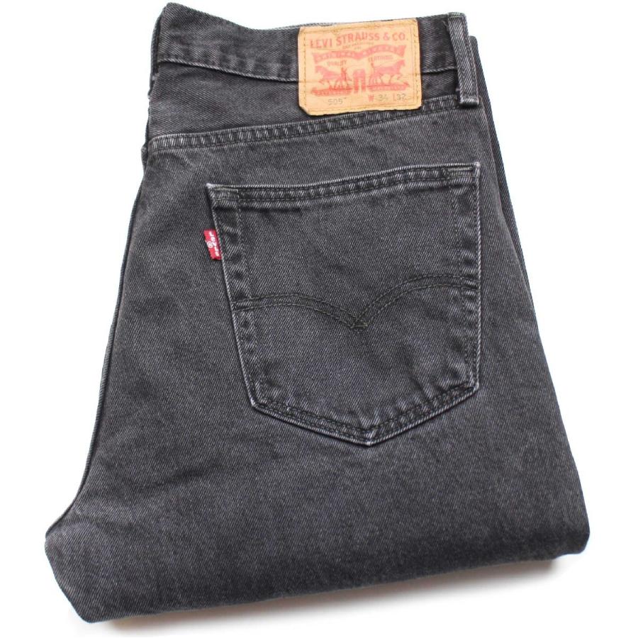 Levi's Levi'sリーバイス 505 ブラック デニムパンツ w34 L32★SDP2328 ジーンズ ストレート ペンキ飛び : Used Clothing Sixpacjoe ...