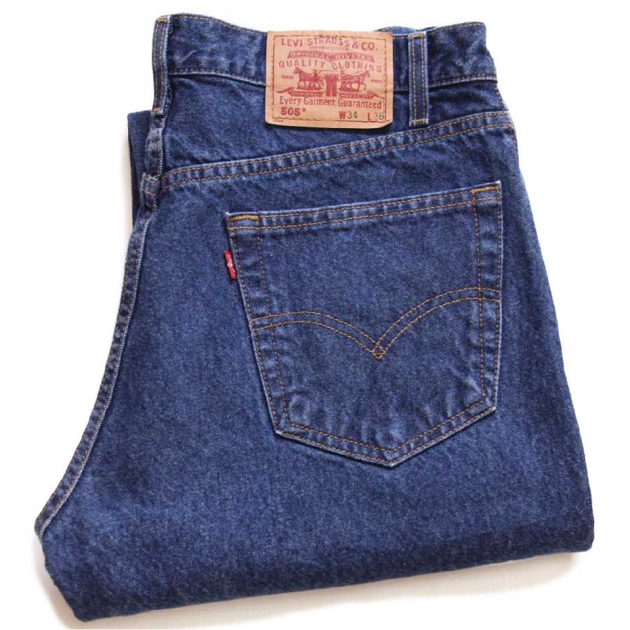 Levi's 90s Levi'sリーバイス 505 デニムパンツ w34 L36★126 オールド ビンテージ ジーンズ ストレート 濃紺 : Used Clothing Sixpacjoe ...