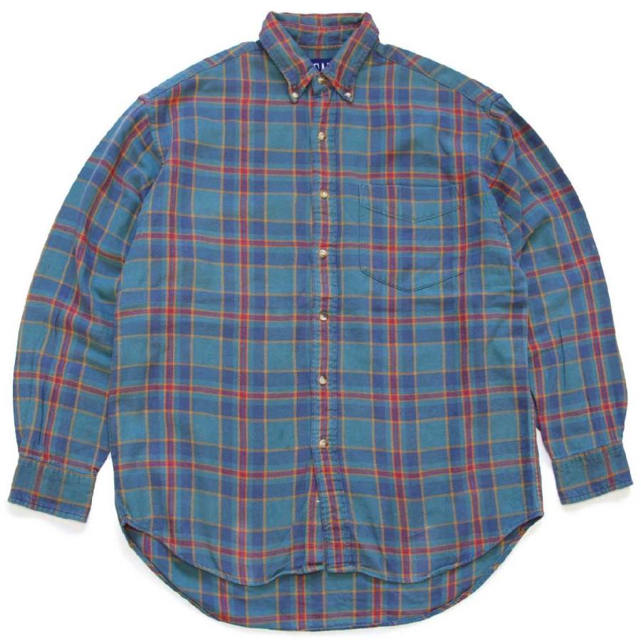 90s GAPギャップ タータンチェック ボタンダウン コットン フランネルシャツ M★オールド ビンテージ オーバーサイズ :240219-6:Used Clothing Sixpacjoe ...