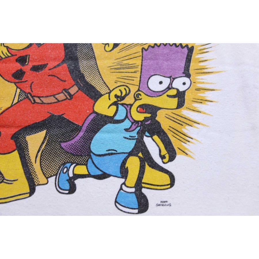 The Simpsons シンプソンズ BARTMAN AND RADIOACTIVE MAN ホーマー バート コットンTシャツ 白 XL ...
