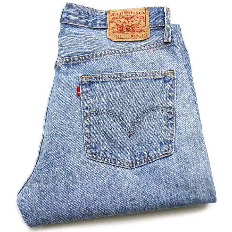 Levi's 00s Levi'sリーバイス 501 ダメージ デニムパンツ w34 L32★SDP2735 オールド ジーンズ ストレート サークルR ストーンウォッシュ : Used ...