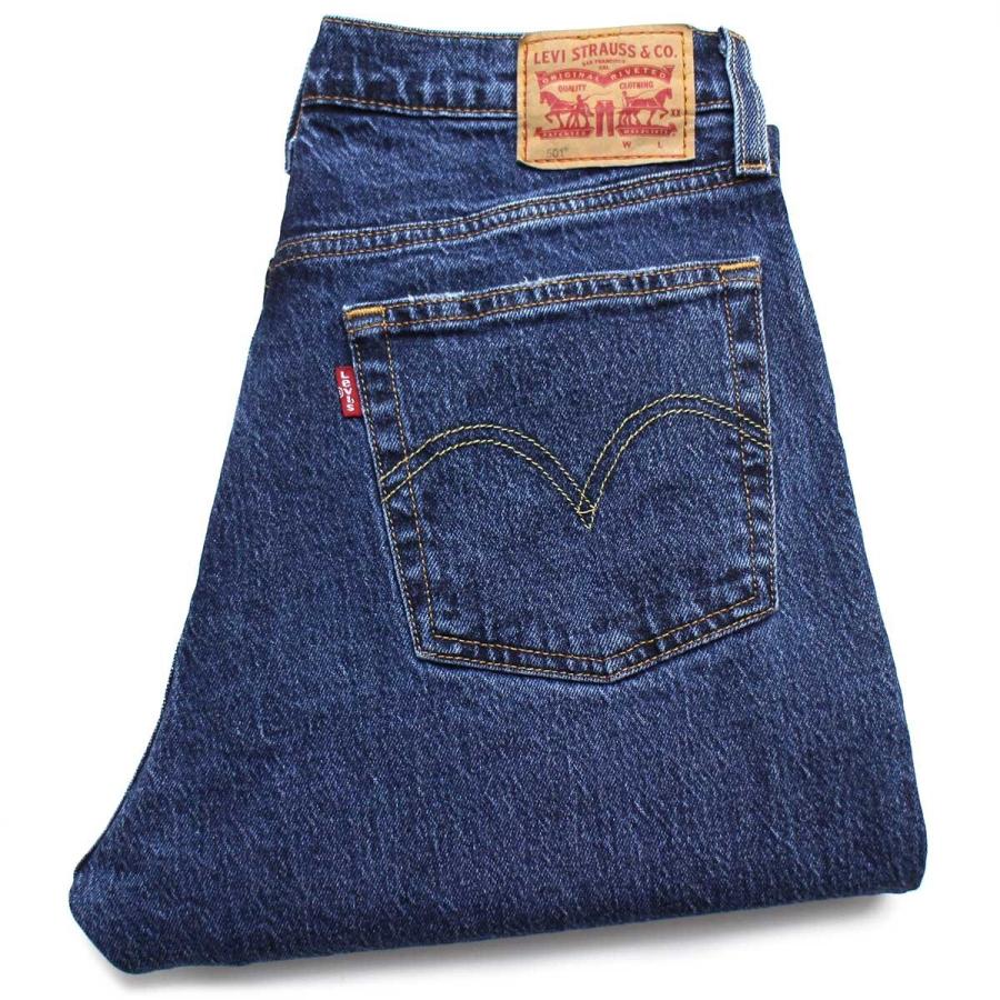 Levi'sリーバイス 501 USED加工 クロップド ストレッチ デニムパンツ w29 L26★SDP2705 ジーンズ ストレート 濃紺 ダメージ : 240519-61 : Used ...