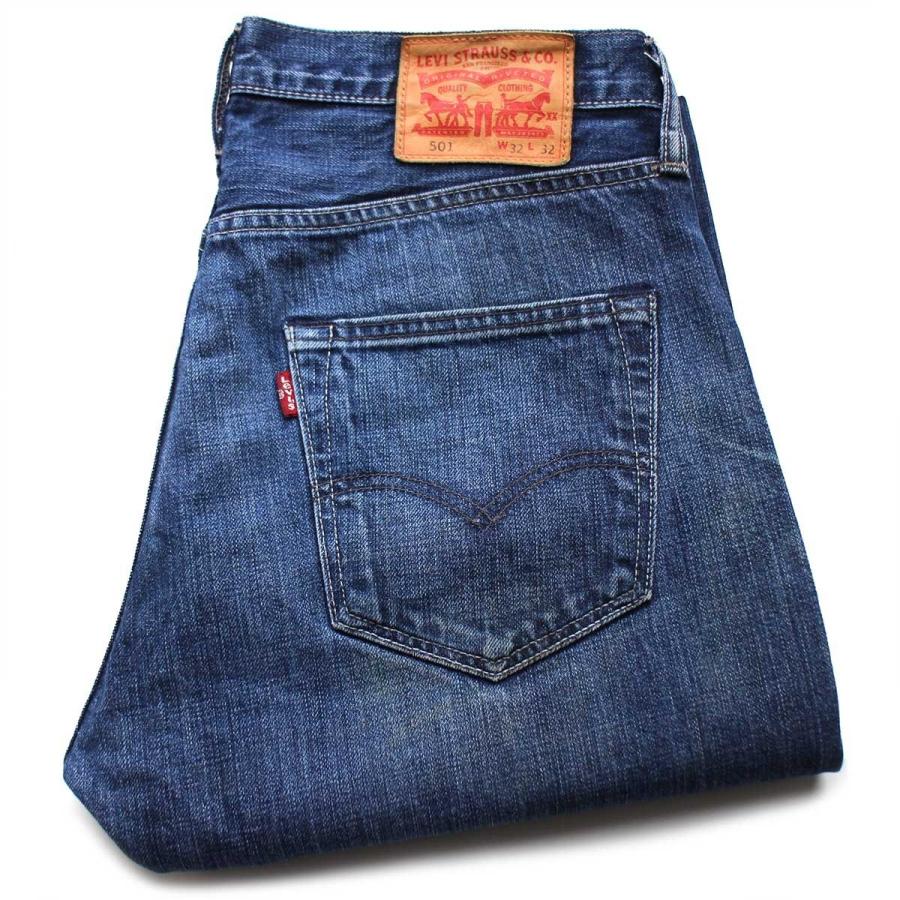 Levi's ポーランド製 Levi'sリーバイス 501 USED加工 デニムパンツ w32★SDP3025 ユーロ ヨーロッパ ジーンズ ストレート ヒゲ 濃紺 : Used ...