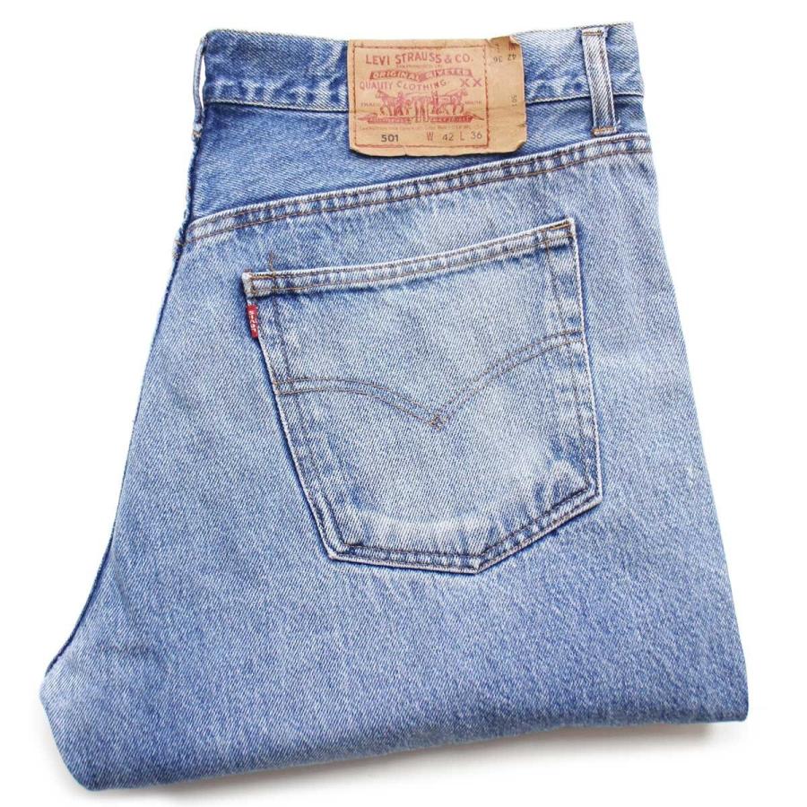 90s USA製 Levi'sリーバイス 501 デニムパンツ w42★SDP3117 オールド ビンテージ ジーンズ ストレート オーバーサイズ ビッグサイズ : 240903-22 ...