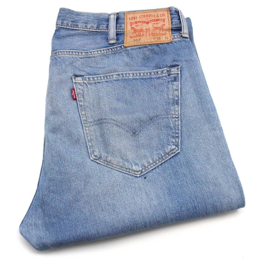 トルコ製 Levi'sリーバイス 501 USED加工 デニムパンツ w38 L32★SDP3177 ユーロ ジーンズ ストレート ヒゲ オーバーサイズ ビッグサイズ : 241014-3 ...