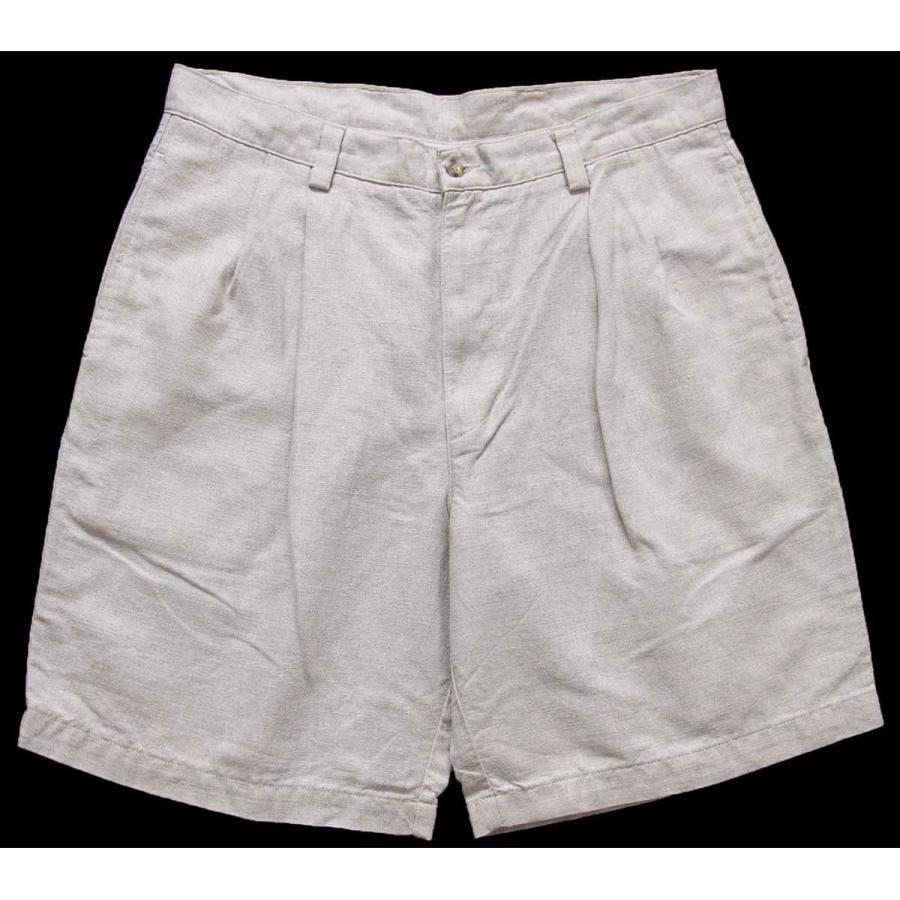 Levi's 90s DOCKERSドッカーズ RECODE ツータック リネン×コットン ショートパンツ ベージュ w36★Levi'sリーバイス ショーツ ハーフ オールド : Used ...