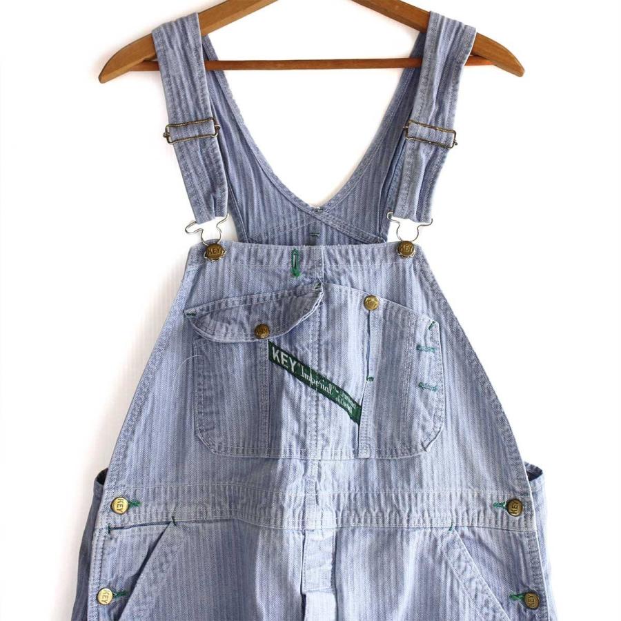 KEY 80s Imperial HBT ヘリンボーンツイル オーバーオール w40★オールド ワーク ペインター パンツ オーバーサイズ ビッグサイズ : Used Clothing ...