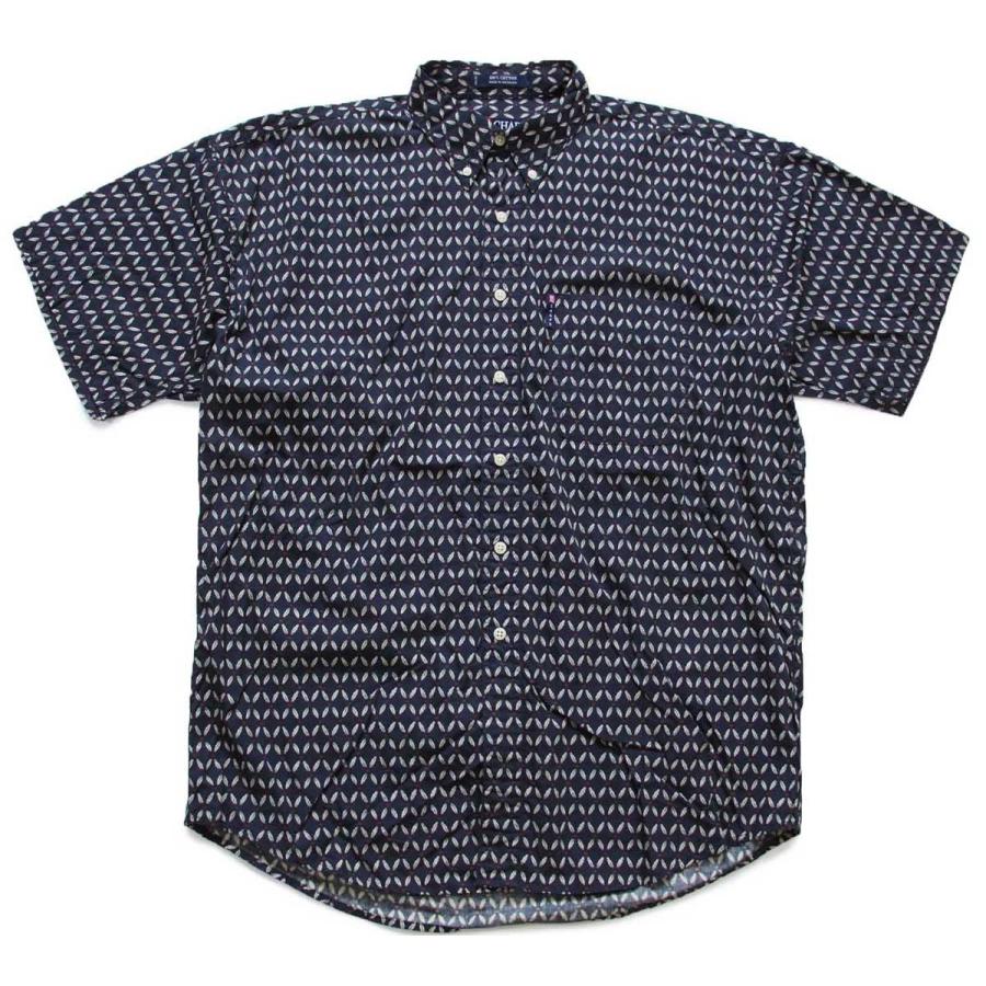 POLO RALPH LAUREN 00s CHAPS ラルフローレン 総柄 ボタンダウン 半袖 コットンシャツ L★オールド オーバーサイズ ビッグサイズ : Used Clothing ...
