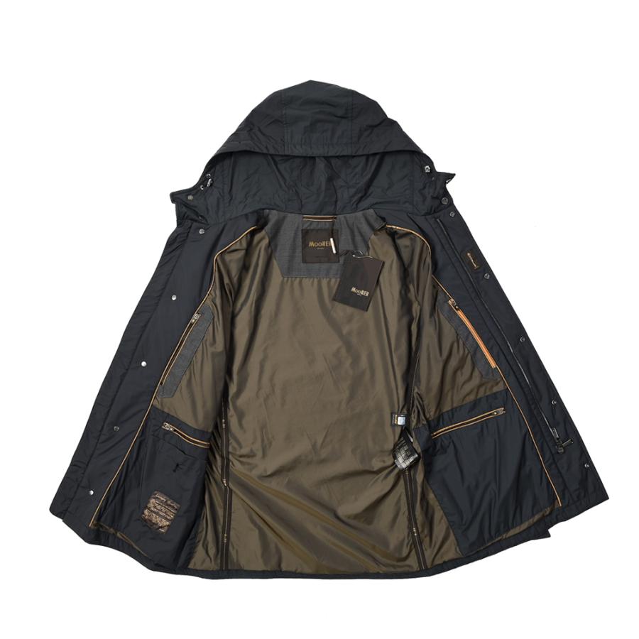 ムーレー MOORER COMTE-MS 中綿ライトコート フード付き ブルゾン ライトアウター ナイロン ダークネイビー イタリア製 : 395968 : Peppino by ...