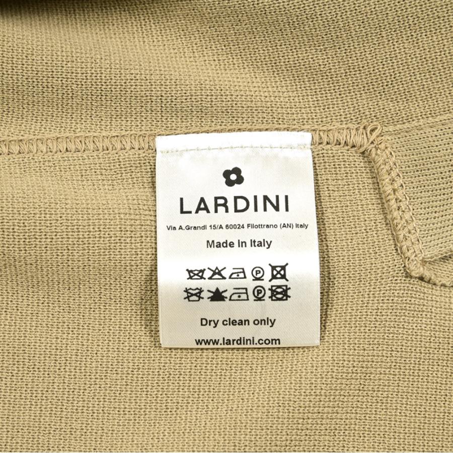LARDINI 【2025年 春夏新作】 ラルディーニ ニットジャケット 2Bシングル 春夏秋 コットン 100% ベージュ MADE IN ITALY ブートニエール : Peppino ...