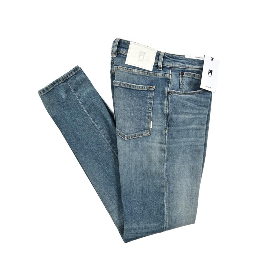 PT TORINO DENIM SWING (SUPERSLIM FIT) デニム ジーンズ ストレッチパンツ ウォッシュドブルー / PT05 メンズ ピーティートリノデニム ...