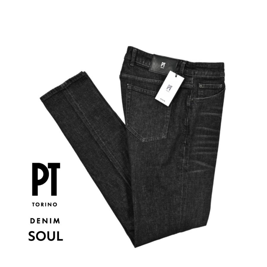 PT TORINO セール DENIM SOUL (SLIM FIT) ストレッチデニム ジーンズ ウォッシュドブラック : ペッピーノ - 通販 - Yahoo!ショッピング