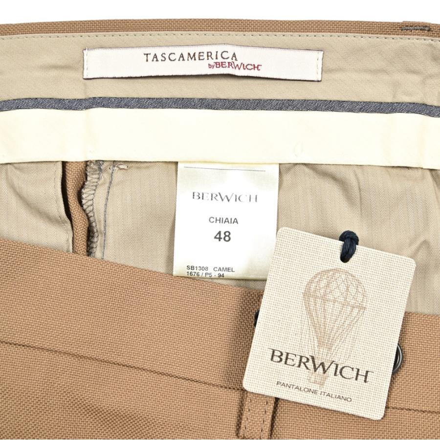 BERWICH ベルウィッチ / CHIAIA コットン 100% スラックス ワンタック パンツ ブラウン メンズ セール対象 : ペッピーノ - 通販 - Yahoo!ショッピング