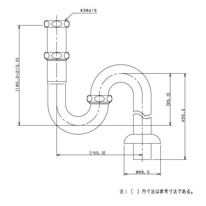 カクダイ KAKUDAI Sトラップユニット 433-301-32 住宅設備 建材 水回り 水周り リフォーム 水栓 リフォーム リノベーション DIY :kd31-433-301-32 ...